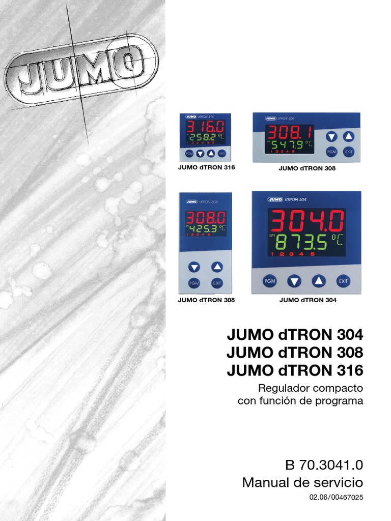 Controlador Jumo | PDF | Medición | Relé