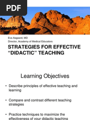 Didactic Teaching