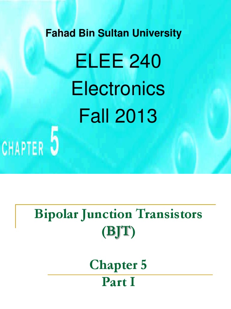 Chapter 5-Bipolar Junction Transistor BJT JB STUDENTS PART 1 | PDF | Bipolar Junction Transistor ...
