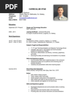 LCVP Sample CV | PDF | Behavior Modification | Learning