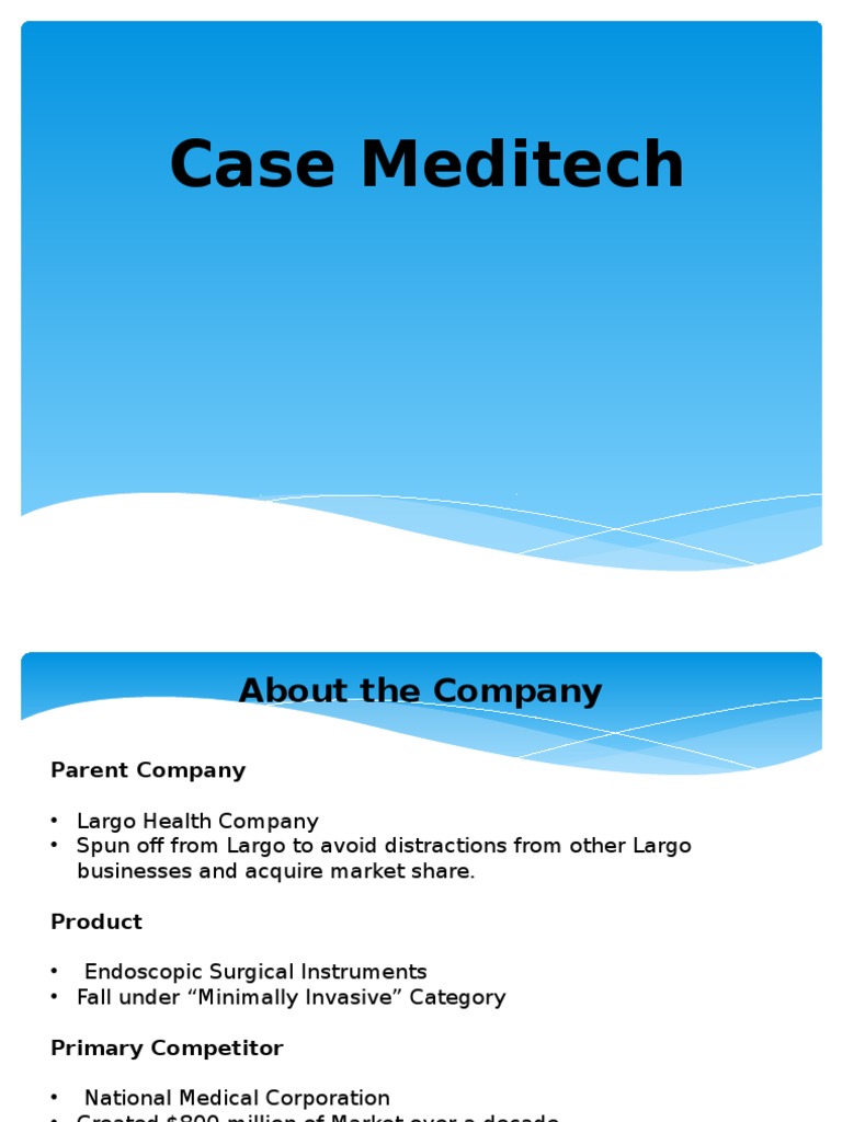 Meditech Case From Ned | PDF | Forecasting | Inventory