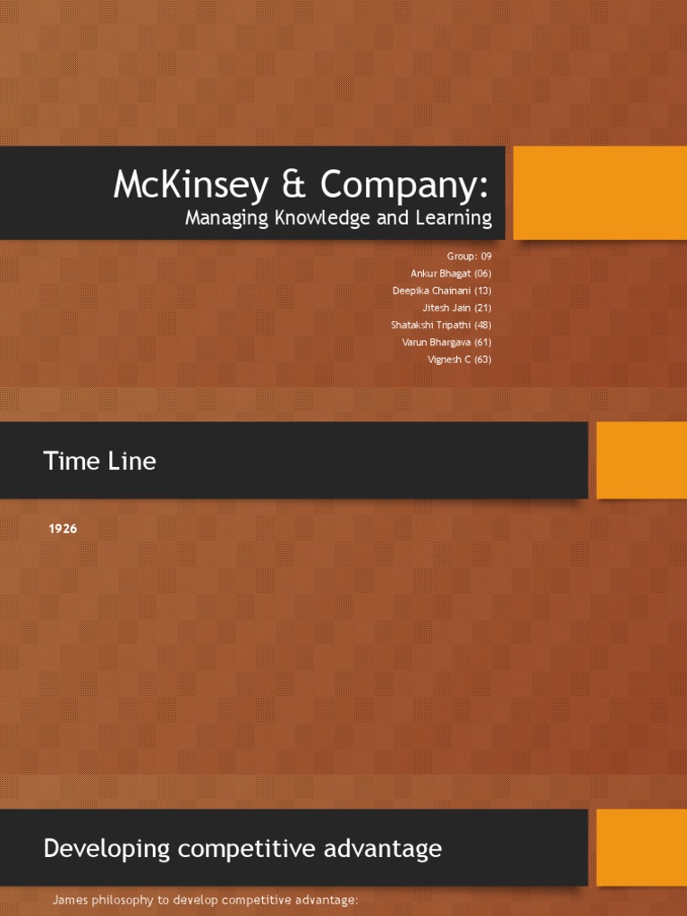Mckinsey Case | PDF | Mc Kinsey & Company | Competition