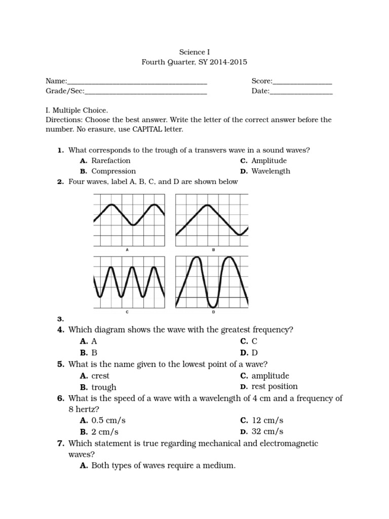 Science I | Light | Waves