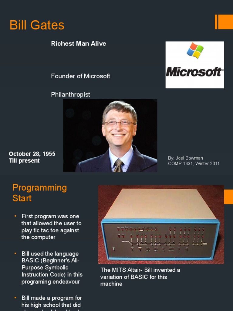 Bill Gates | PDF | Microsoft | Computing