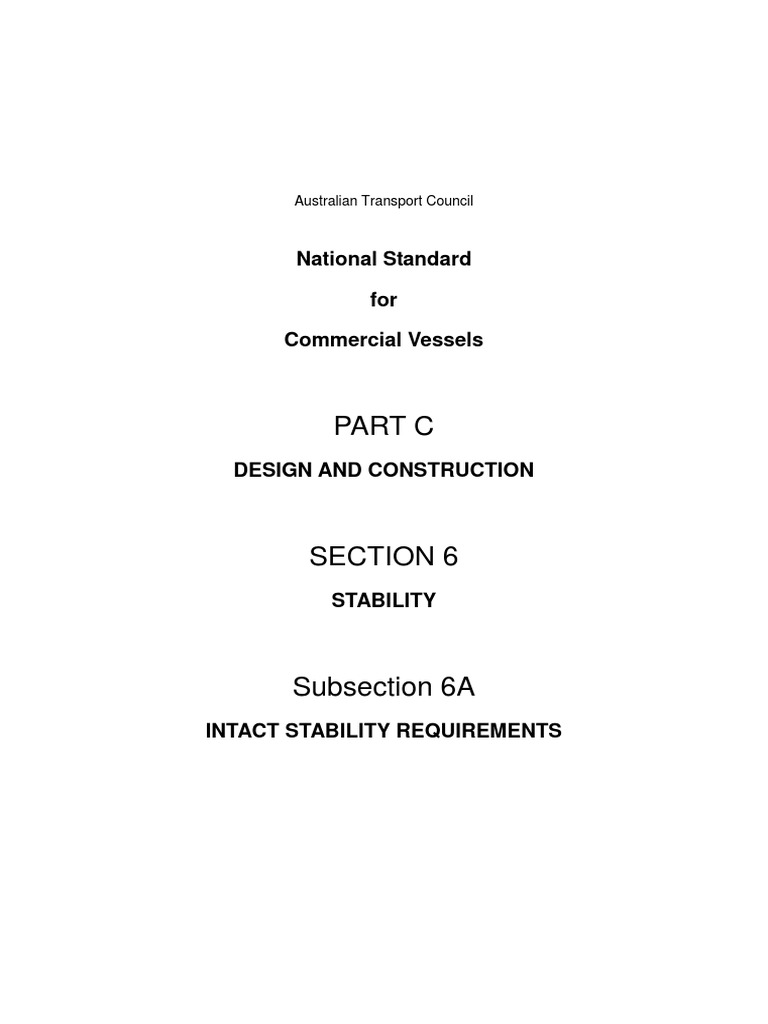 Intact and Damage Stability Code | PDF | Water Transport | Naval ...