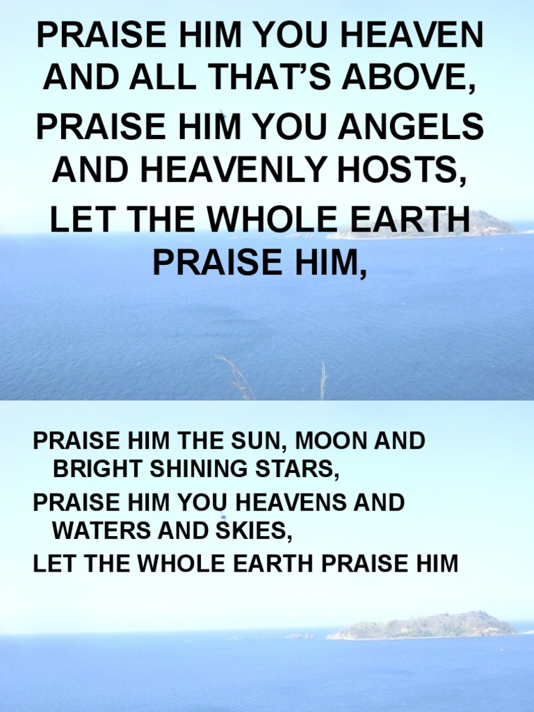Heavenly Praise and Worship Poem | PDF