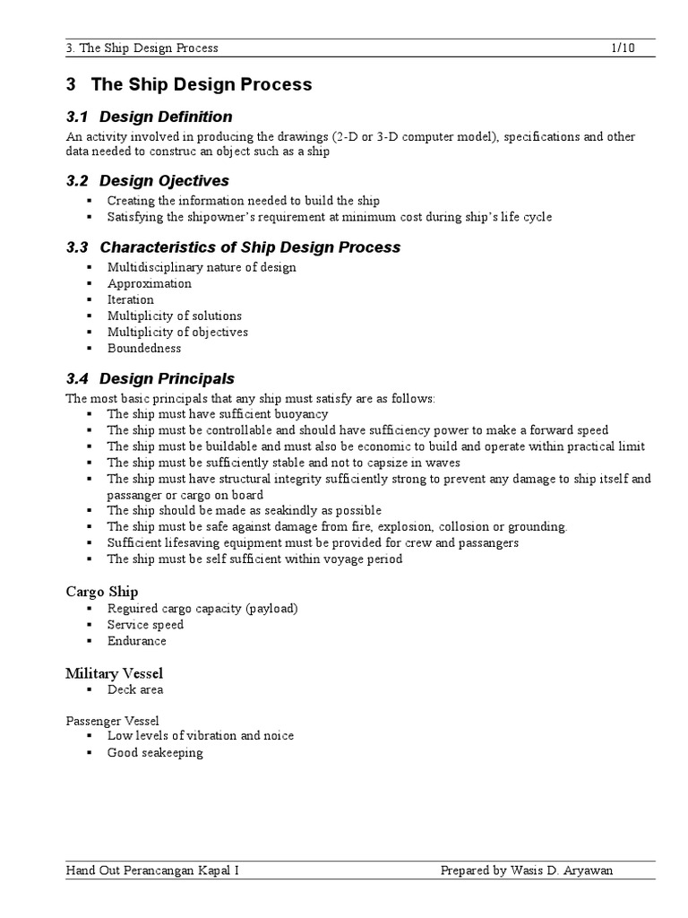 03 The Ship Design Process | PDF | Naval Architecture | Ships