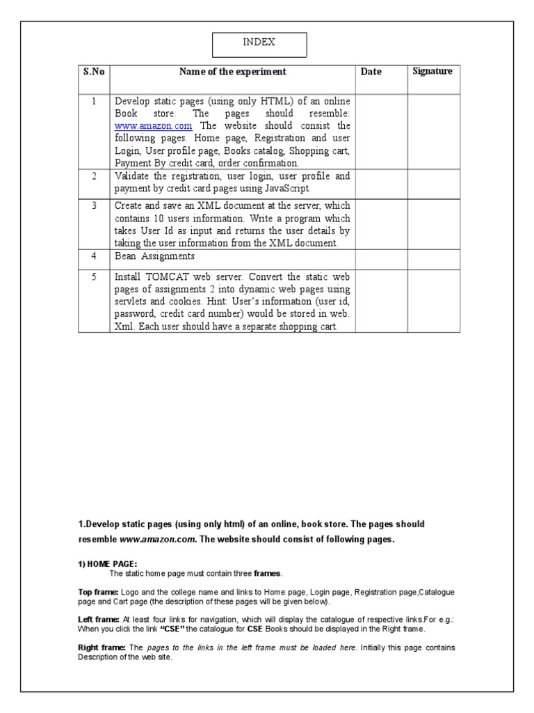 WT Lab Manual | PDF | Java Servlet | Hypertext