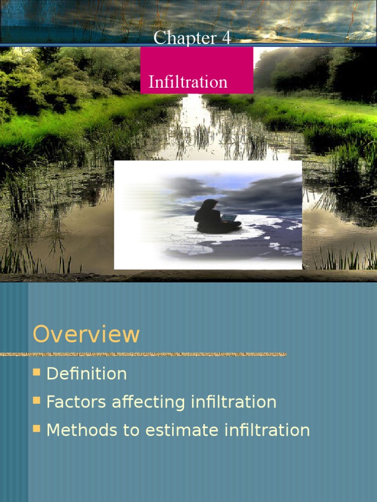Infiltration: Definition, Factors, Methods | PDF | Resource | Rain