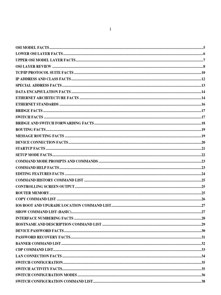 CCNA Revision | PDF | Osi Model | Computer Network