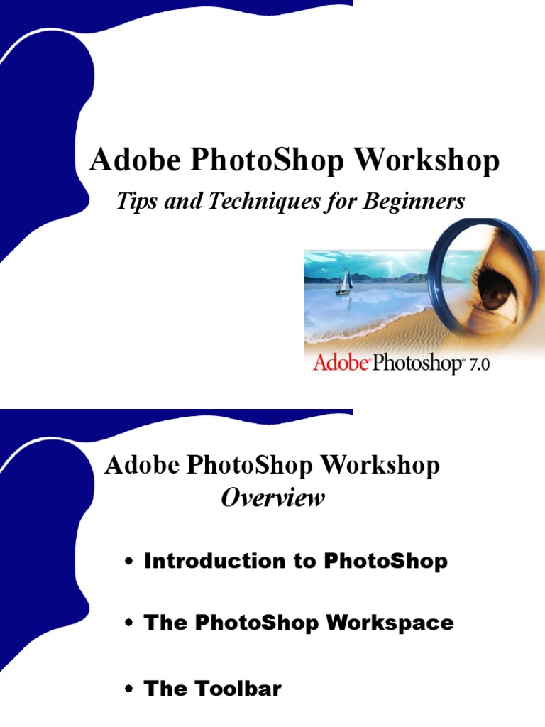 Adobe Photoshop Workshop | PDF | Adobe Photoshop | Multidimensional ...