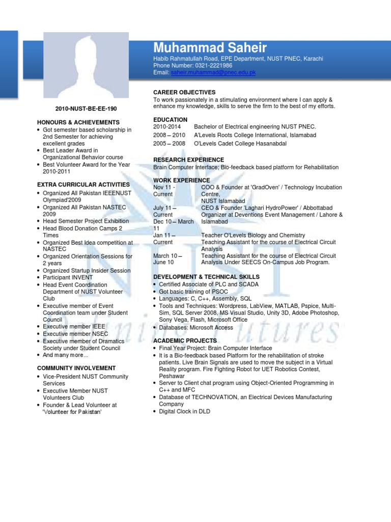 Muhammad Saheir: Career Objectives | PDF | Computing | Software