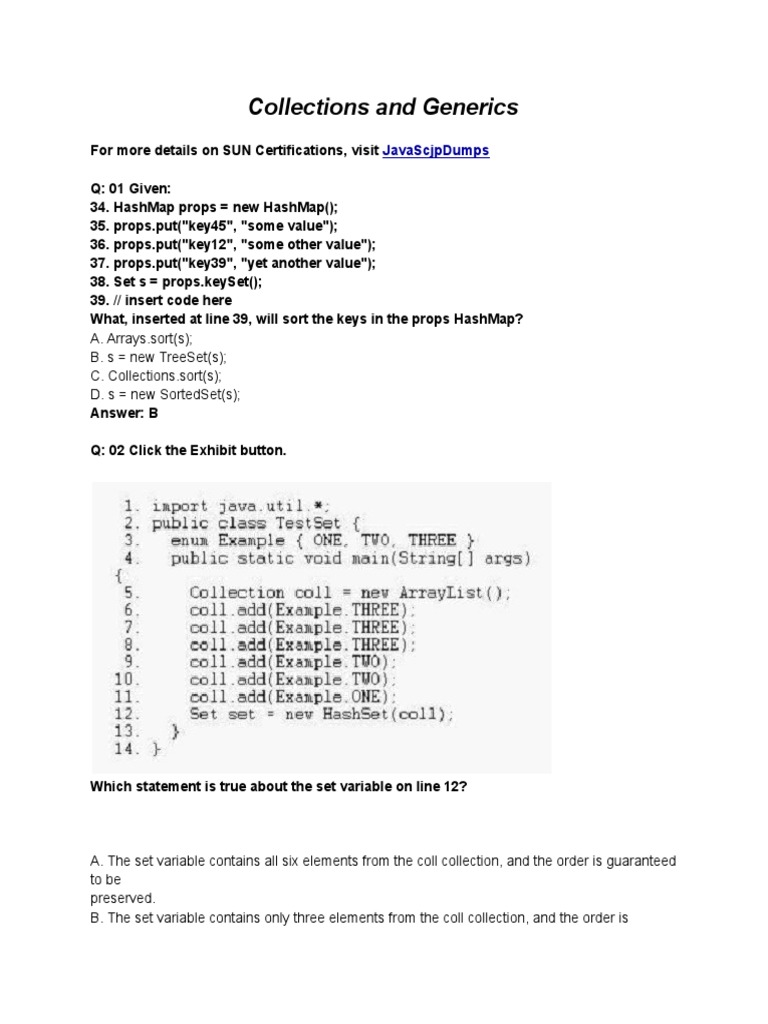 Collections And Generics Pdf C Programming Language Java Programming Language