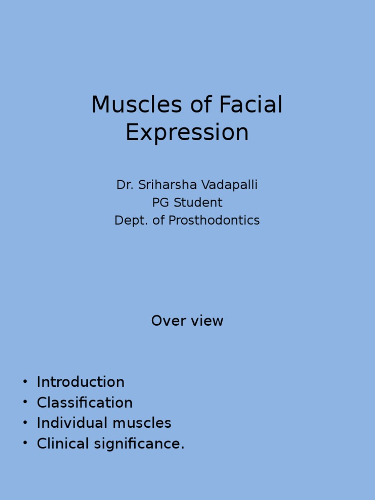 Muscles of Facial Expression | PDF | Lip | Dentures