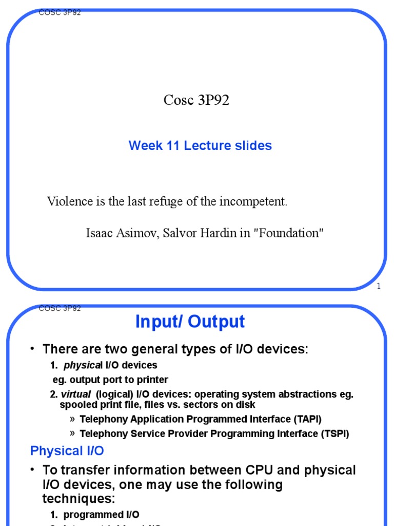 Inputoutput Techniques For Computer Systems Programmed Io Interrupt Driven Io Direct 2058