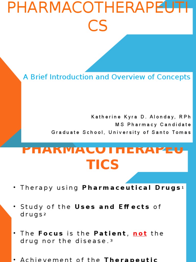 Introduction to Pharmacotherapeutics | Pharmacy | Pharmacology