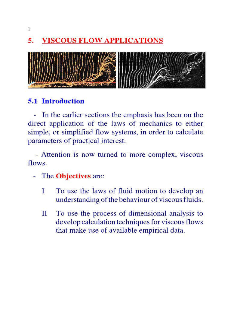 Viscous Flow | PDF | Boundary Layer | Fluid Dynamics
