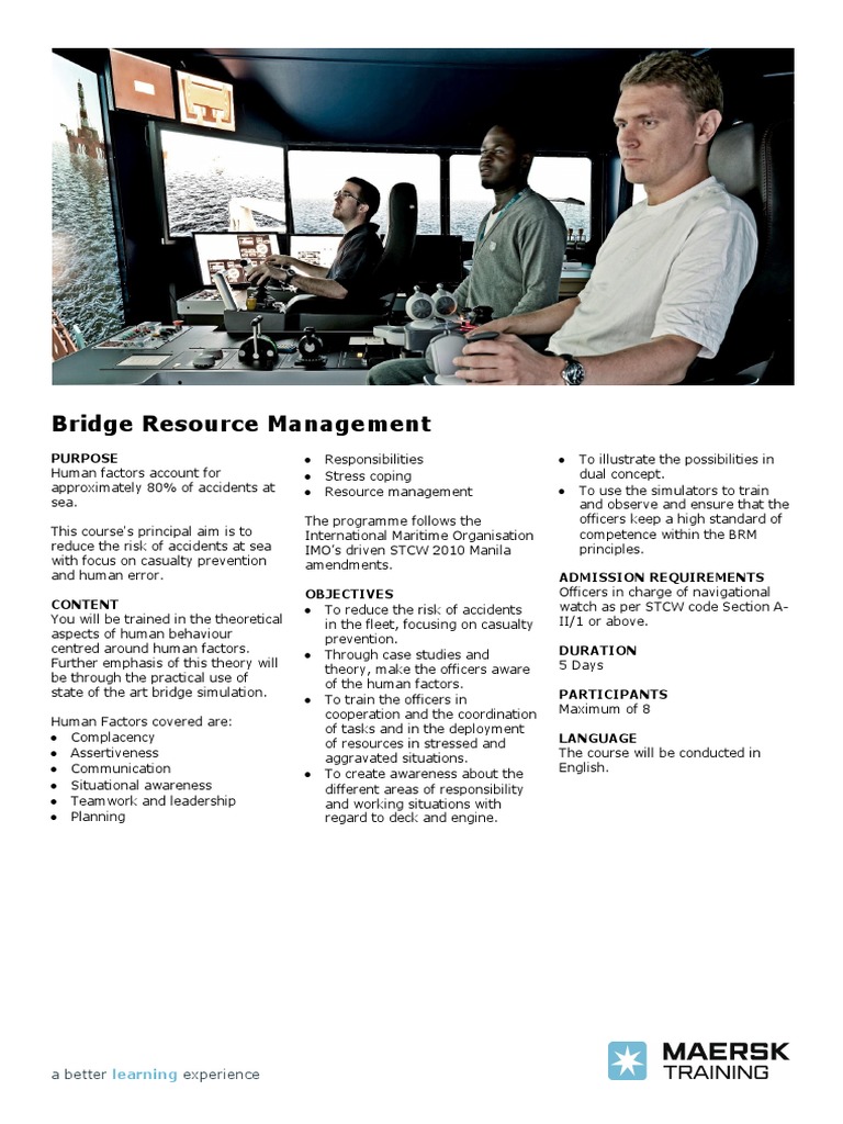 Bridge Resource Management (BRM) | PDF