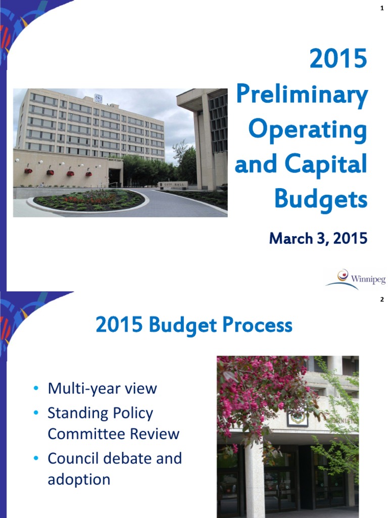 2015 Preliminary Budget Presentation | PDF | Government Budget Balance ...