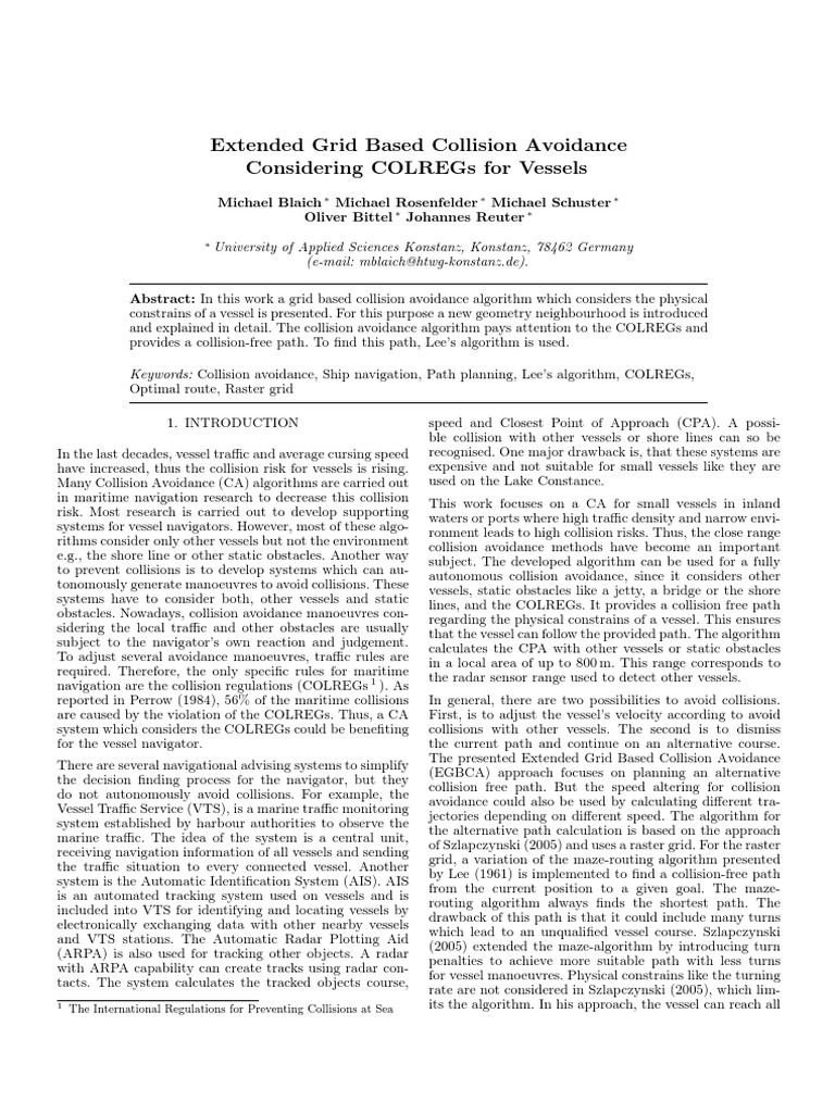 Extended Grid Collision Avoidance System | PDF | Mathematical Optimization | Artificial Intelligence