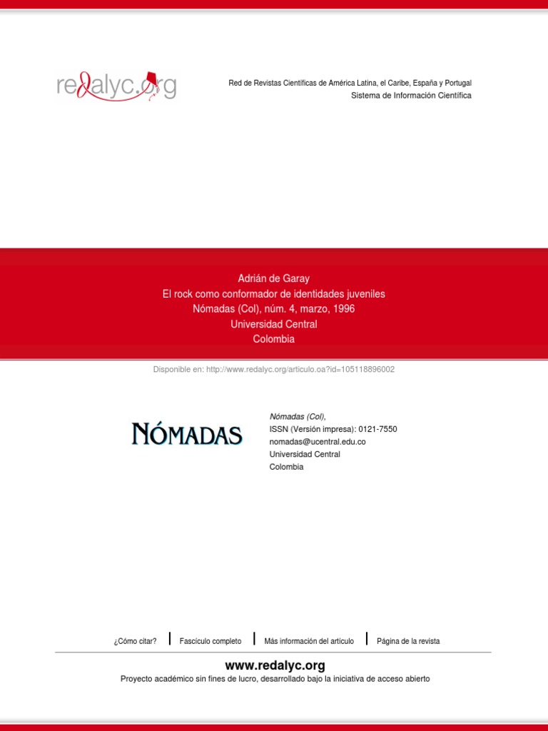 Adrián de Garay - El Rock Como Conformador de Identidades Juveniles ...