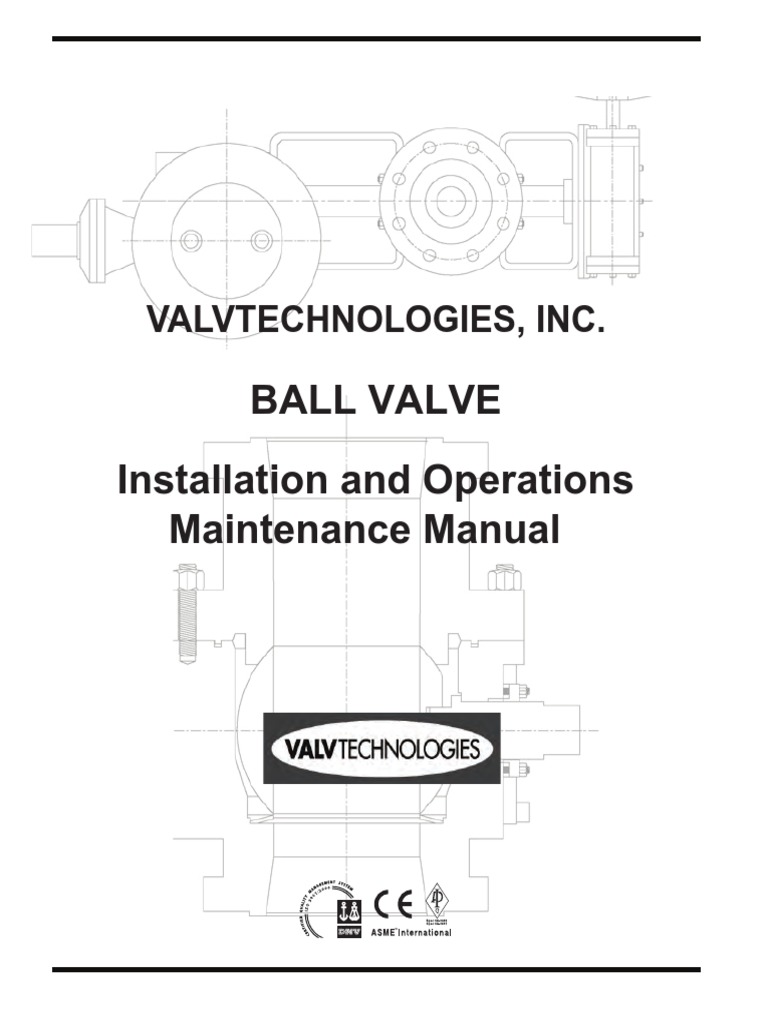 Installation and Operations Maintenance Manual Ball Valve ...
