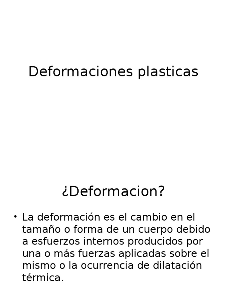 Deformaciones Plasticas | PDF | Deformación (ingeniería) | Aluminio