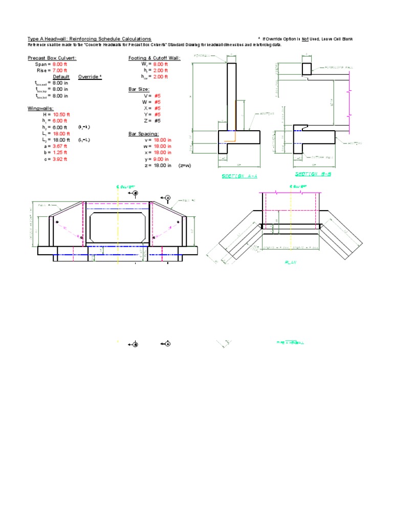 Box Culvert Calculation