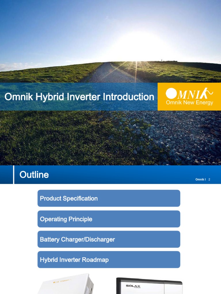 Omnik Hybrid Inverter Introduction | PDF | Battery (Electricity ...