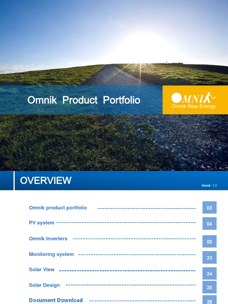 Omnik Inverter Product Overview | PDF | Photovoltaic System | Power ...