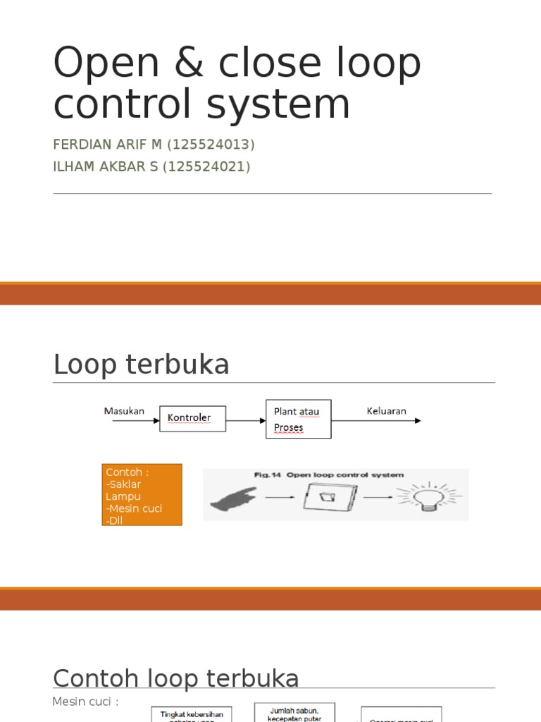 Open & Close Loop Control System | PDF | Vehicle Technology | Vehicle Parts