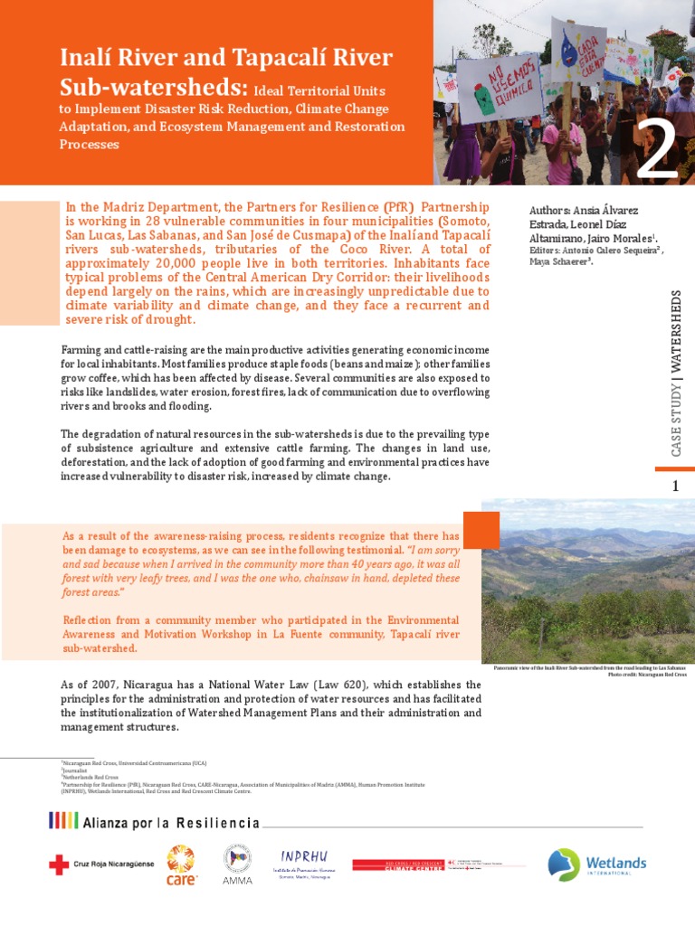 Case study 2 - Inalí River and Tapacalí River Sub-watersheds: Ideal ...