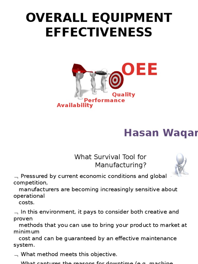 Overall Equipment Effectiveness | PDF | Production And Manufacturing ...