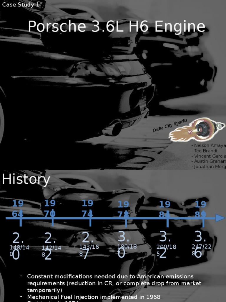 Porsche 3.6L H6 Engine Evolution | PDF | Throttle | Engines