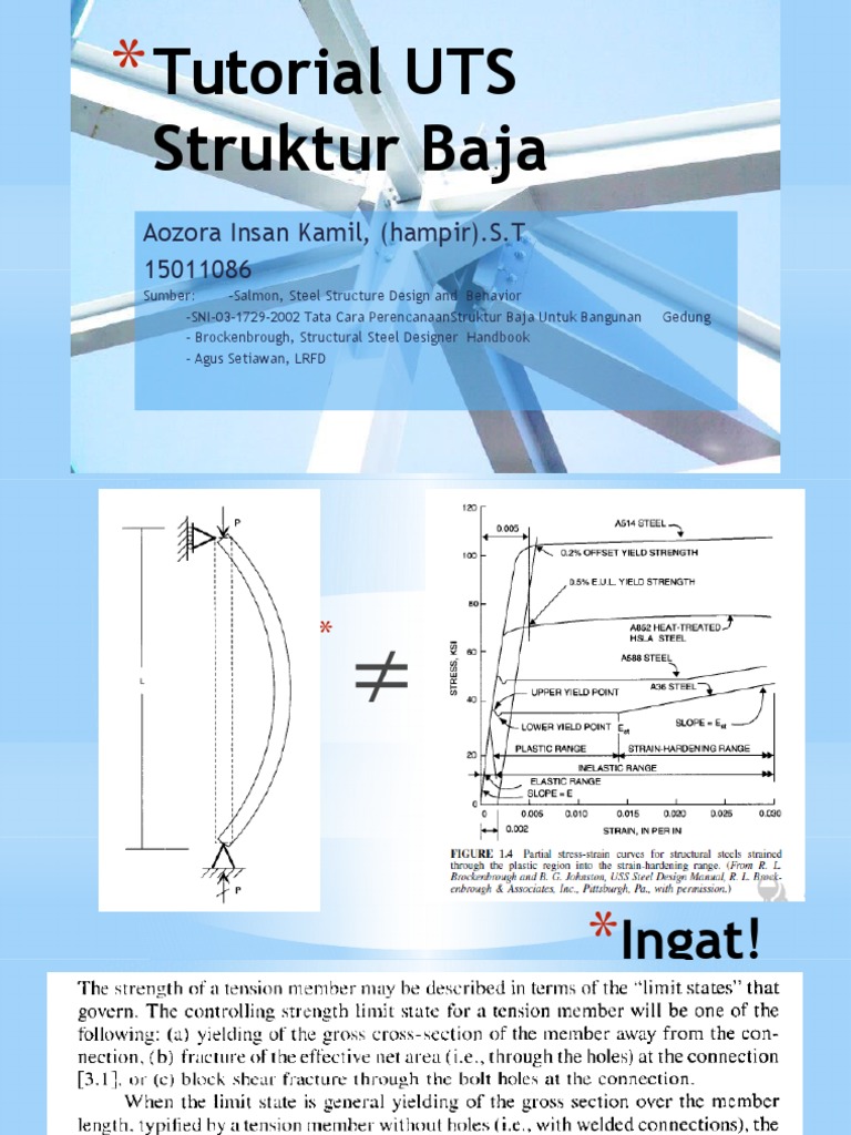 Tutorial UTS Struktur Baja | PDF | Metode & Bahan Ajar | Teknologi & Rekayasa