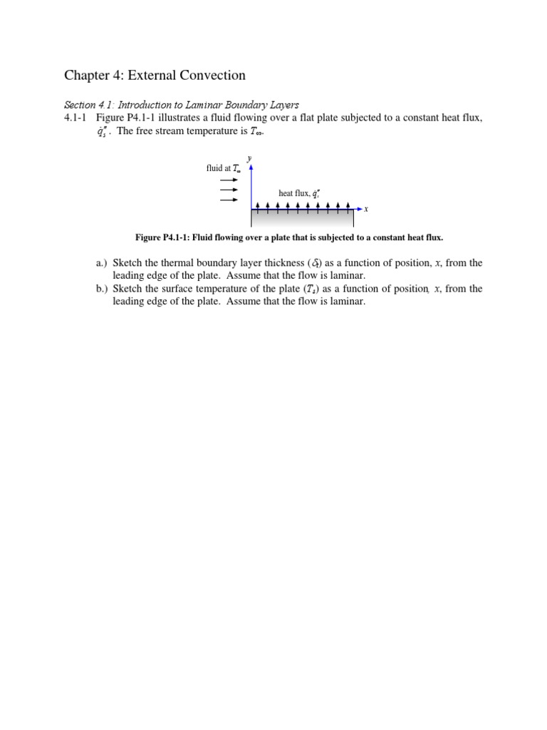Chapter 4 External Convection | PDF | Boundary Layer | Fluid Dynamics