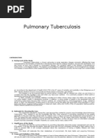 A Case Study Of: Pulmonary Tubercolusis | PDF | Tuberculosis | Infection