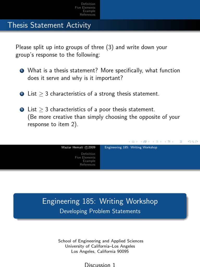 Developing Problem Statements in Engineering | PDF | Nanotechnology ...