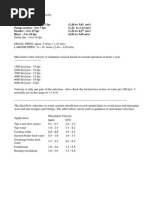 Maximum Water Velocity Guidelines | PDF | Pump | Water
