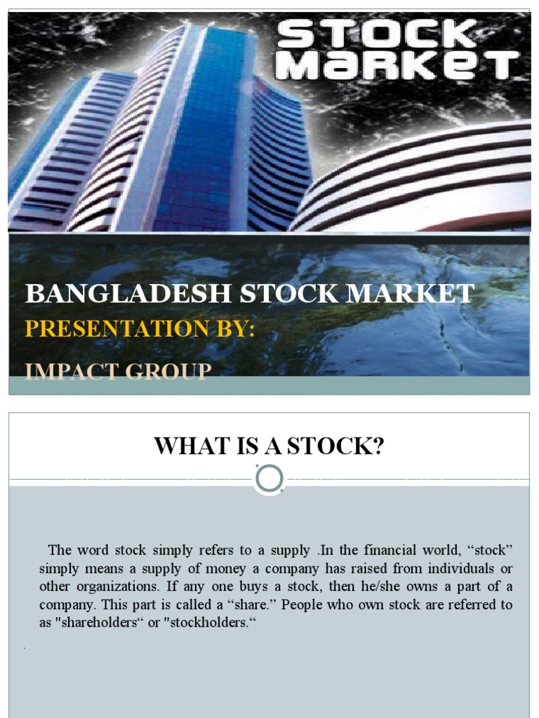 Presentation On Stock Market | PDF