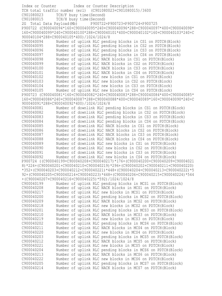 ZTE Counter Files3 | PDF | General Packet Radio Service | Software ...