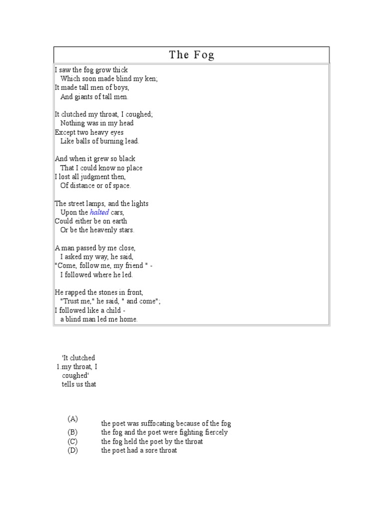 The Fog | PDF