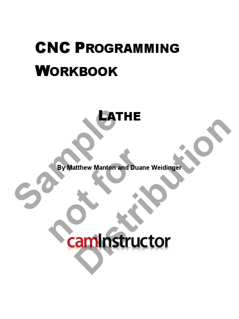 Sample-Locked-83-4 CNC Programming Workbook - Lathe | PDF | Drilling | Machining