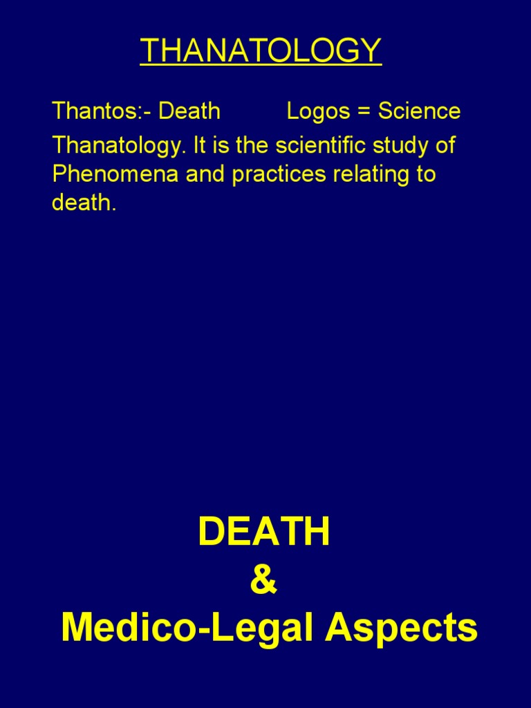 DEATH I .Ppt1 | PDF | Coma | Decomposition