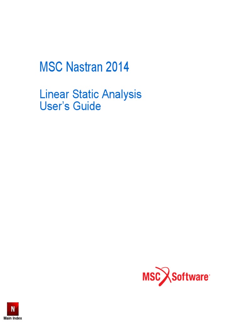 MSC - Nastran 2014 Linear Static Analysis User's Guide PDF | PDF | Matrix (Mathematics) | Finite ...