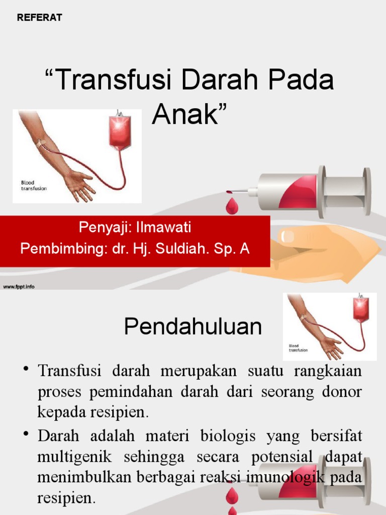 Transfusi Darah Pada Anak | PDF