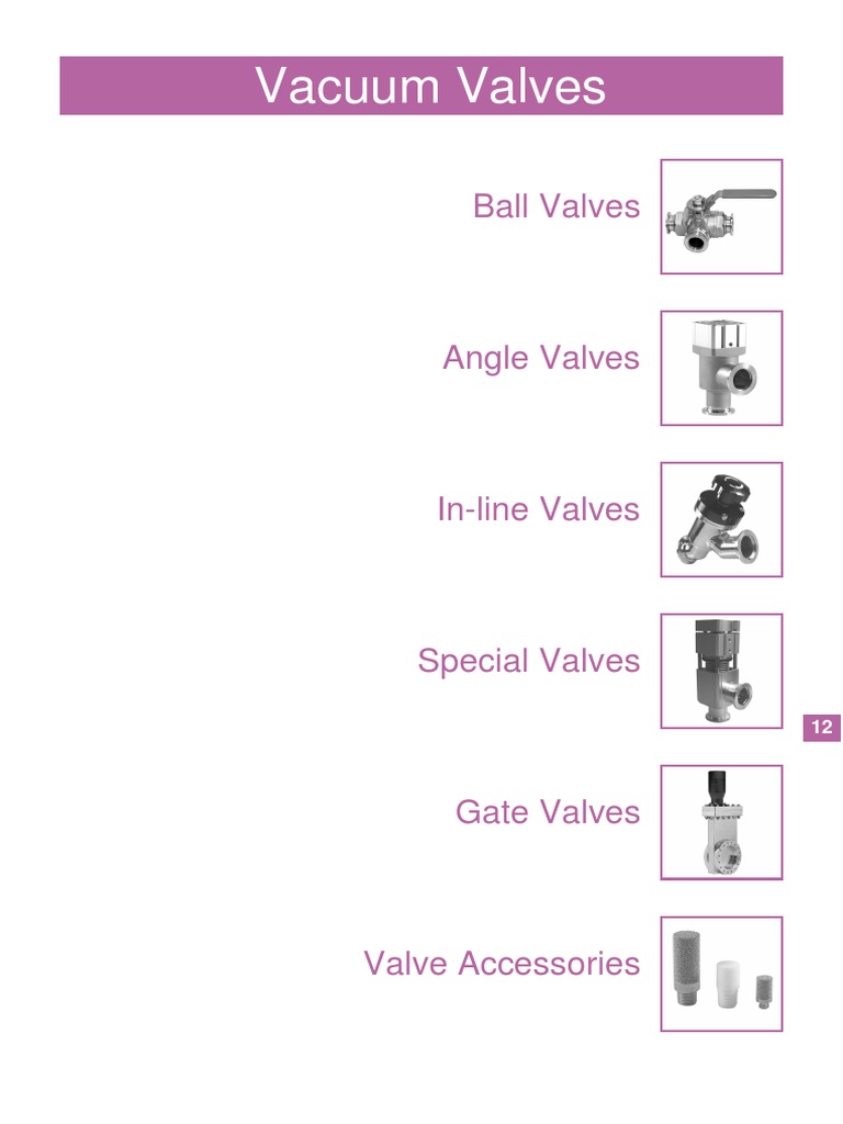 Chapter 12 Vacuum Valves | PDF | Valve | Vacuum