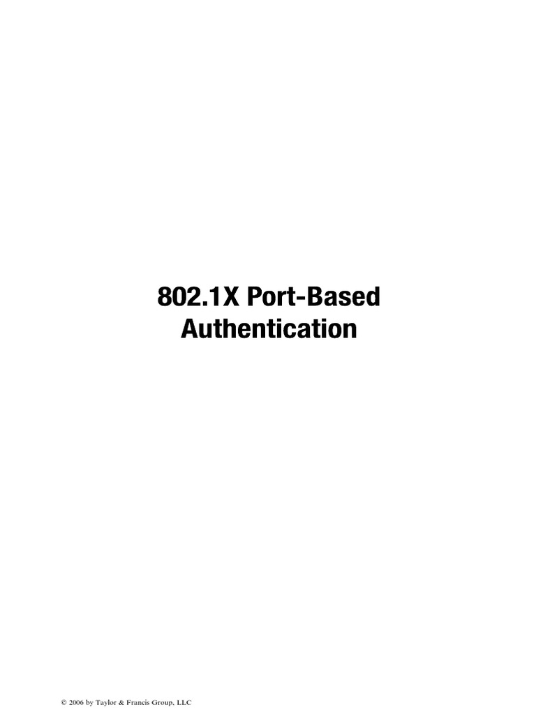 802 1X Port Based Authentication | PDF | Radius | Internet Protocols