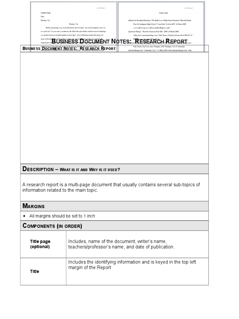 Research Report Formatting Guide | PDF | Note (Typography) | Citation