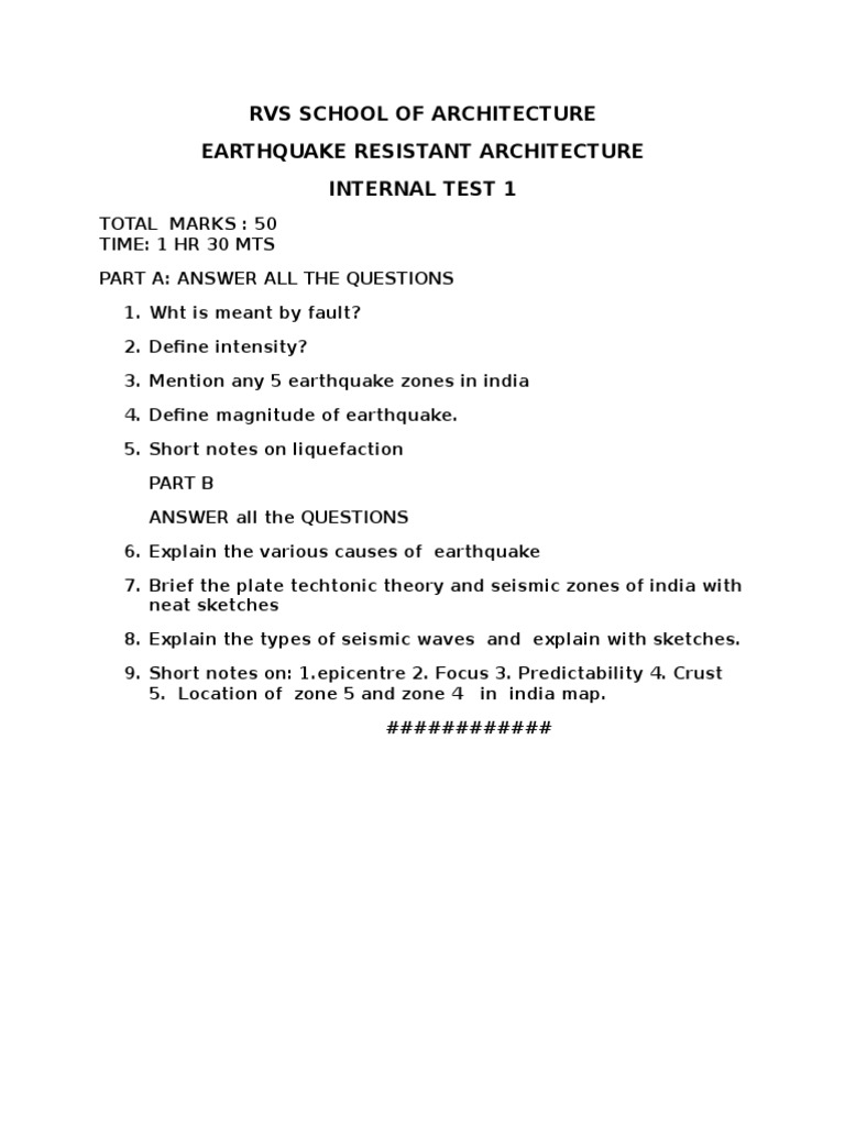 Earthquake Concepts and Zones Overview | PDF | Travel | Teaching ...